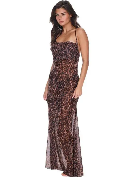 SUNKISSED Print Maxi Dress - Leopard