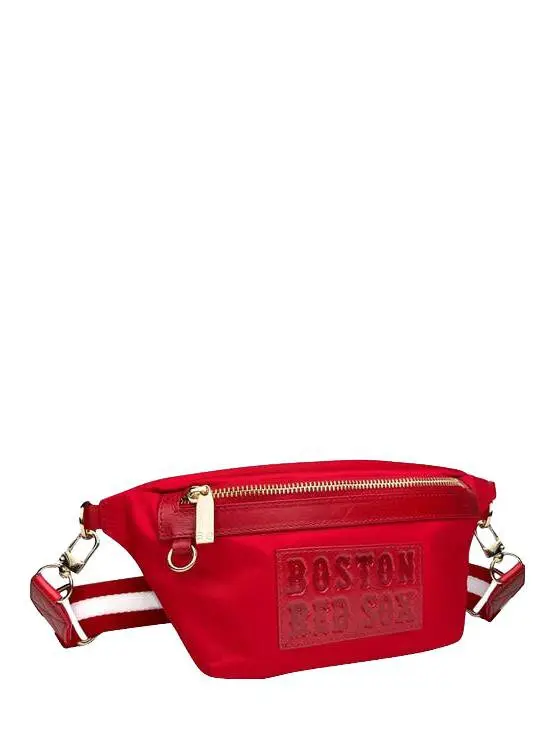 LUSSO Boston Sox Leather Fanny Pack - Red