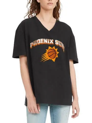 Tommy Hilfiger Phoenix Suns Graphic V-neck T-shirt - Black
