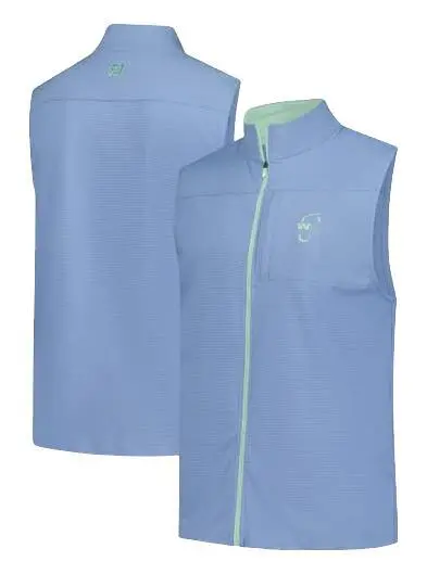 FOOTJOY Wm Phoenix Open Ottoman Knit Full-zip Vest - Blue