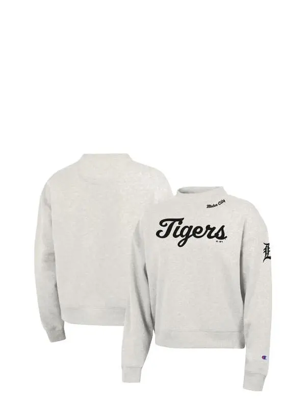 Champion Detroit Tigers Triumph Tri-blend Sweatshirt - Stone