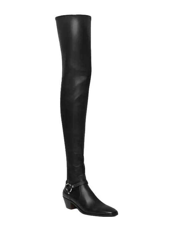 TOM FORD Clint Over The Knee Harness Boot - Black