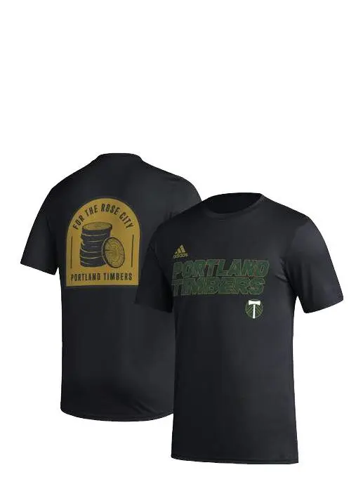 Adidas Portland Timbers Team Jersey Hook Aeroready T-shirt - Black