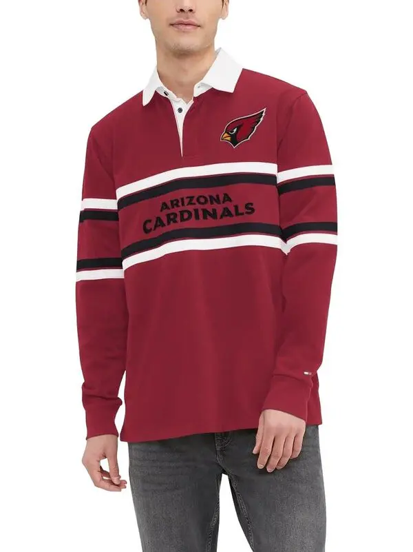 Tommy Hilfiger Arizona S Cory Varsity Rugby Long Sleeve T-shirt - Cardinal