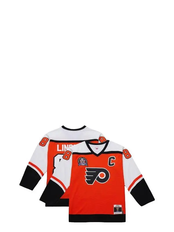 Mitchell & Ness Eric Lindros Philadelphia Flyers 1996-97 Blue Line 2.0 Jersey - Orange