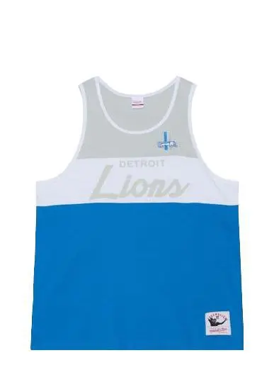 Mitchell & Ness Detroit Lions Head Coach Tank Top - Blue