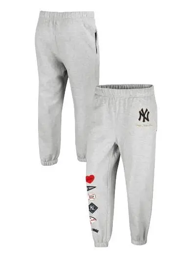 STONEY CLOVER LANE X '47 New York Yankees Venice Jogger Pants - Heather Gray