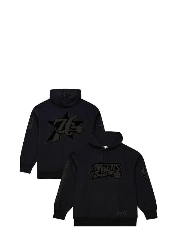 Mitchell & Ness Philadelphia 76ers Phantom Fleece Hoodie - Black