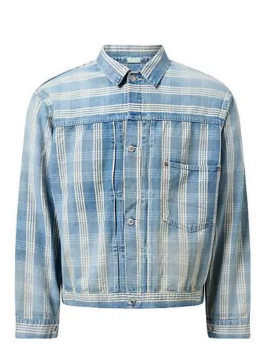A.PRESSE A. Presse Checked Denim Jacket - Check