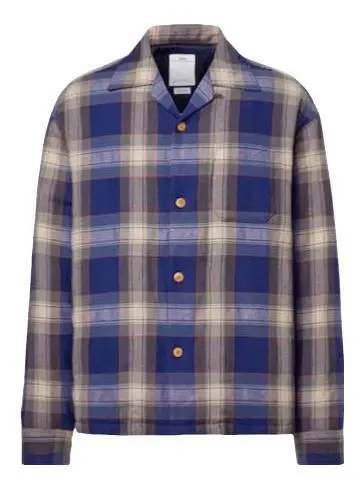 Visvim Keesey Wool And Linen Down Overshirt - Gray