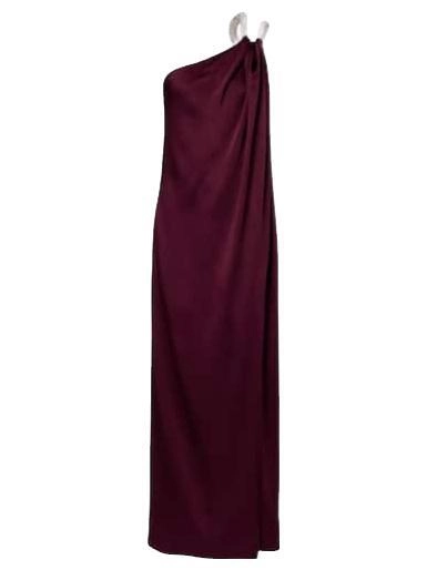 Stella McCartney One-shoulder Gown - Brown