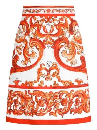 Dolce & Gabbana Majolica-print Mini Skirt - No