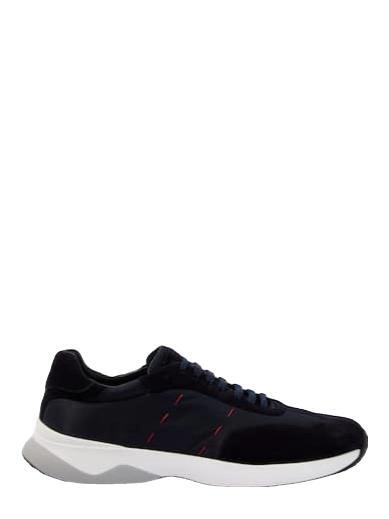Kiton Suede Trimmed Sneakers - Black
