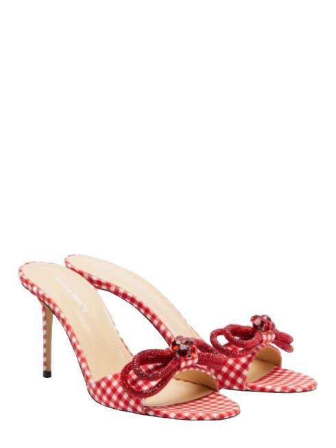 MACHMACH Double Bow 85 Mules - Red