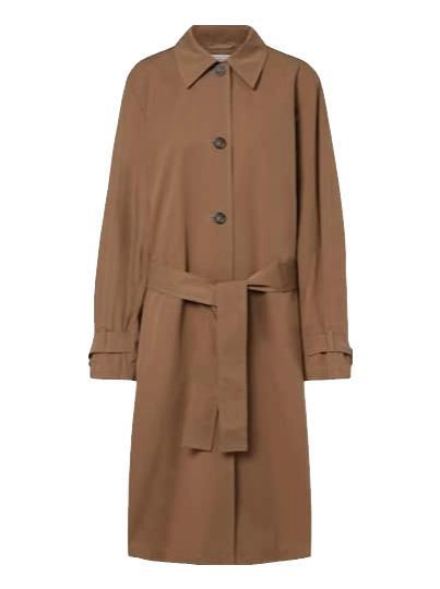 TOTEME Belted Cotton Trench Coat - Brown