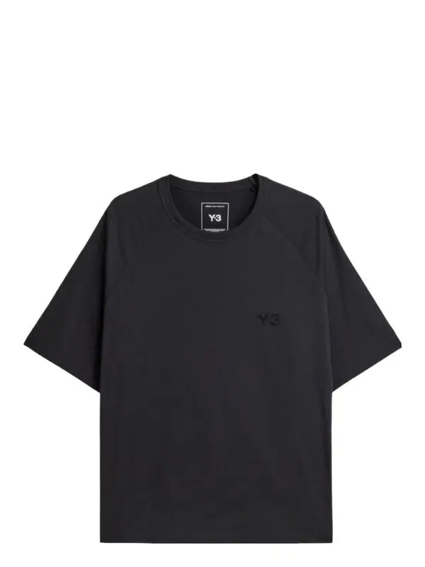 Y3 Logo Print T-shirt - Black