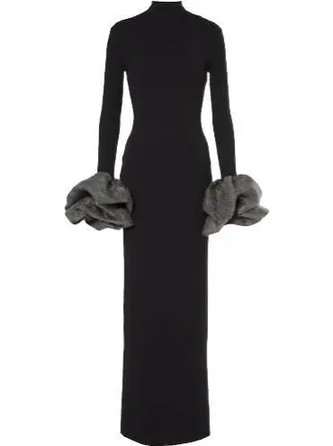Solace Viviana Embellished Gown - Black