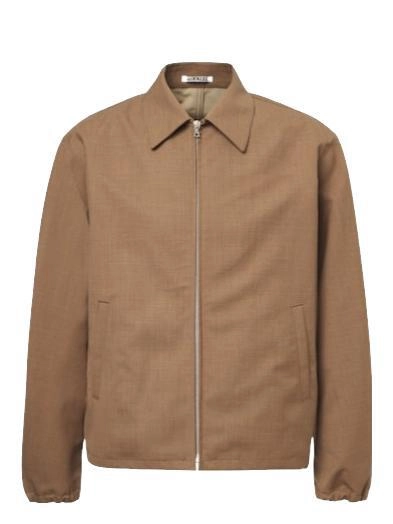 Auralee Bonded Wool Oversized Blouson Jacket - No
