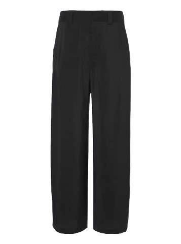 LEMAIRE Silk-blend Straight Leg Trousers - Black
