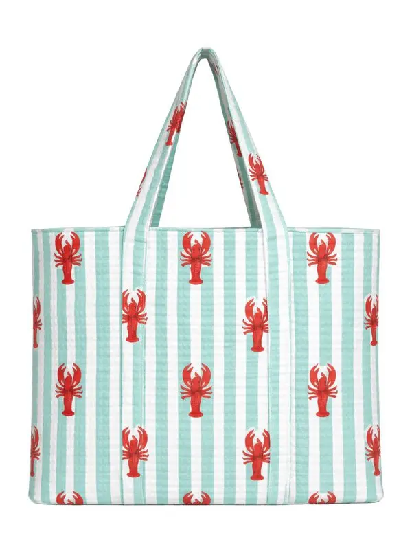 CYC Striped Lobster Tote - Green