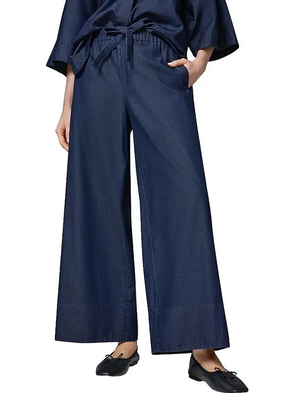 Donna Karan New York Relaxed Cotton Beach Pull-on Pants - Dutchess