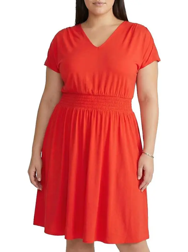 Universal Standard Minetta Liquid Jersey Dress - Lipstick