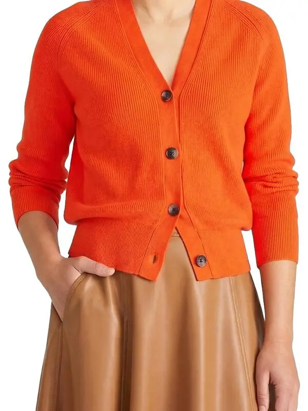 Universal Standard Better-than-wool Cardigan - Orange Flame