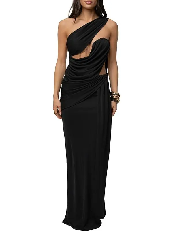 JLUXLABEL Empress Of Hearts Maxi Gown - Black