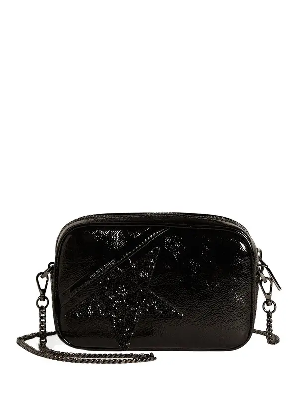 GOLDEN GOOSE Embellished Star Mini Crossbody Bag - Nero