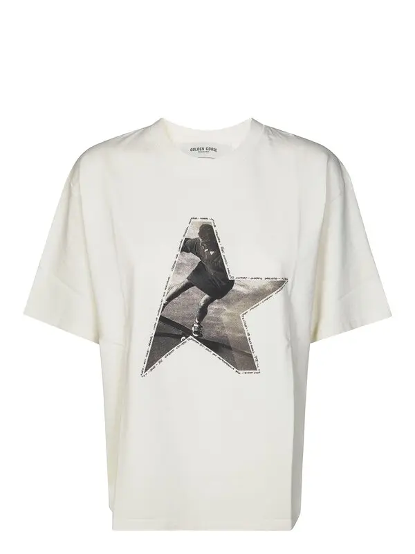 GOLDEN GOOSE Starlit Graphic T-shirt - Bianco