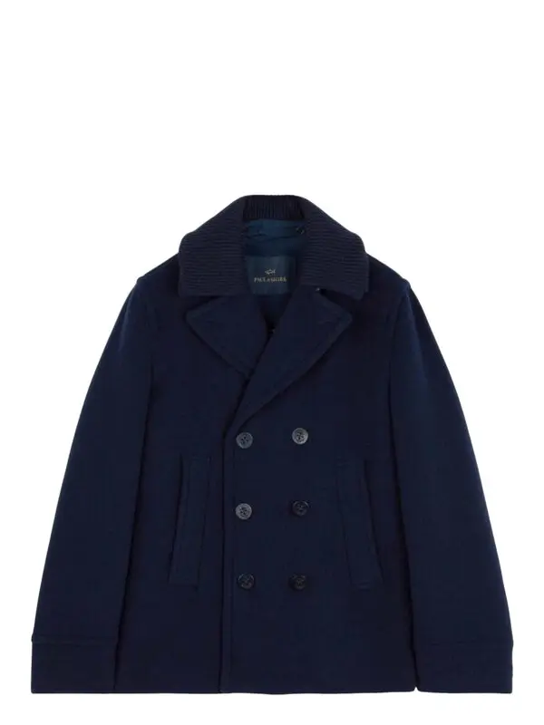 Paul & Shark Wool And Cashmere Double Breasted Jacket - Blue