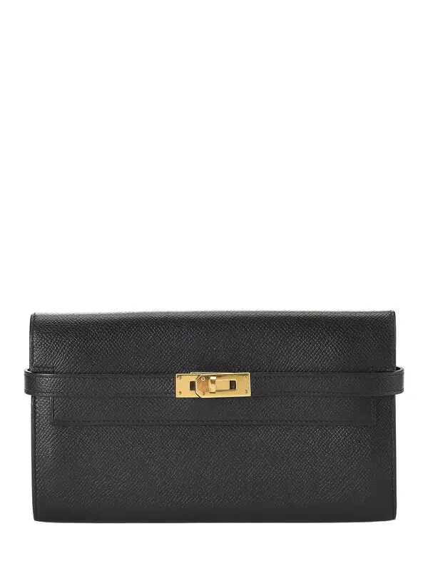 Hermès Epsom Kelly Wallet - Black