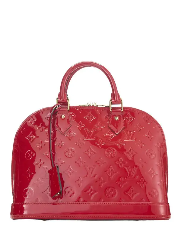 LOUIS VUITTON Monogram Vernis Alma Nm - Red