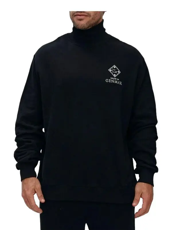 HOUSE OF CENMAR Highneck T-shirt - Black
