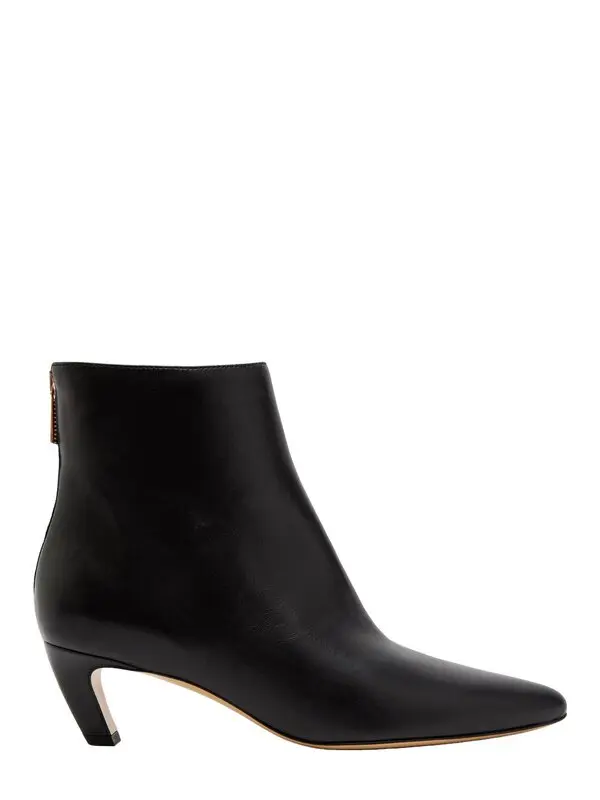 Gabriela Hearst Clayton Leather Ankle Boots - Black