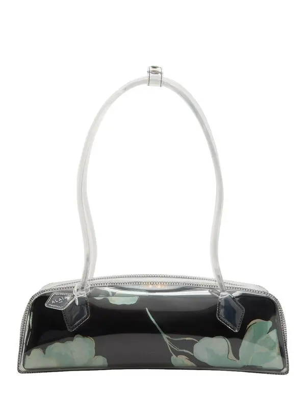 Alaïa Le Teckel Medium Floral Pvc Shoulder Bag - Black