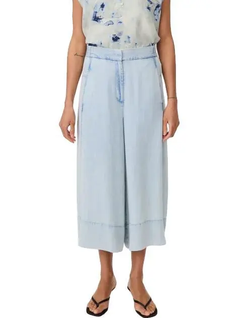 MASAI COPENHAGEN Maportia Wide-leg Denim Culotte Trousers - Light Denim