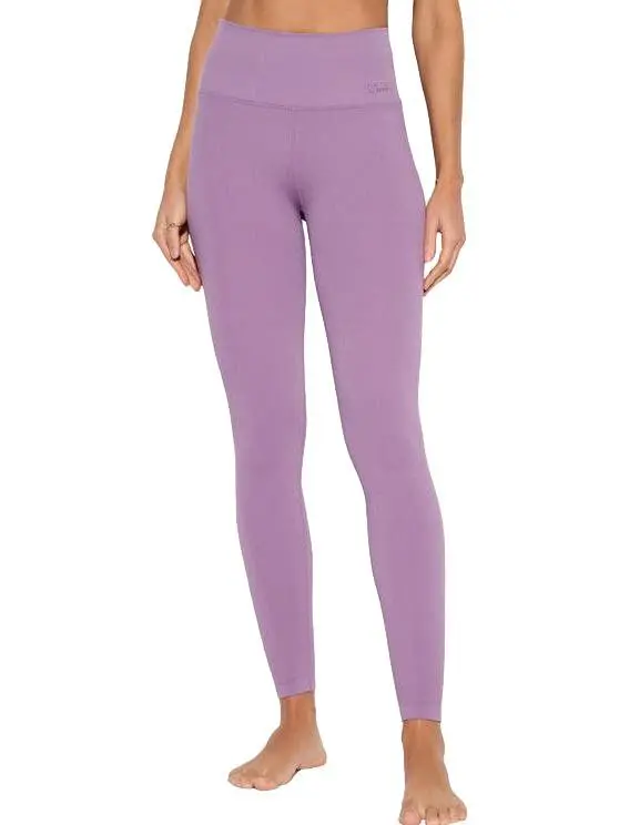 Spiritual Gangster Love High Waist Ribbed 7\/8 Leggings - Amethyst