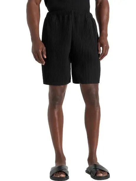 Manière De Voir Drew Pleated Shorts - Black