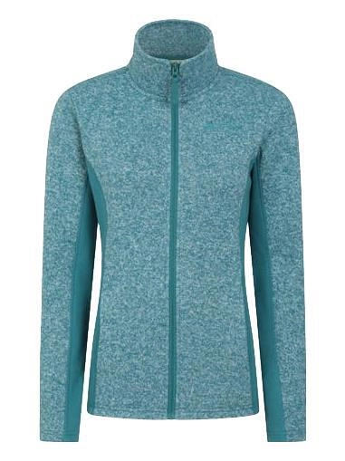 Mountain Warehouse Idris Panelled Fleece Jacket With High Neck And Zip Fastening - Teal