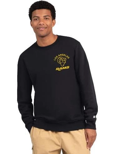 STARTER Los Angeles Rams Port & Co Sweatshirt - Black