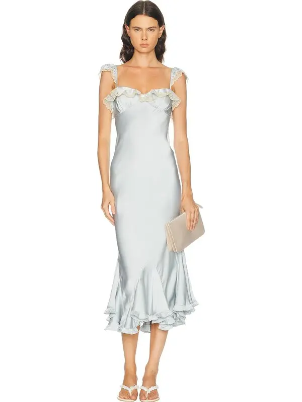 Lpa Addison Midi Dress - Light Blue