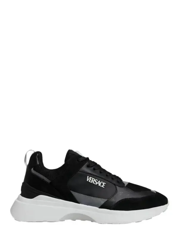 Versace Medusa Chain Reaction Sneakers - Black