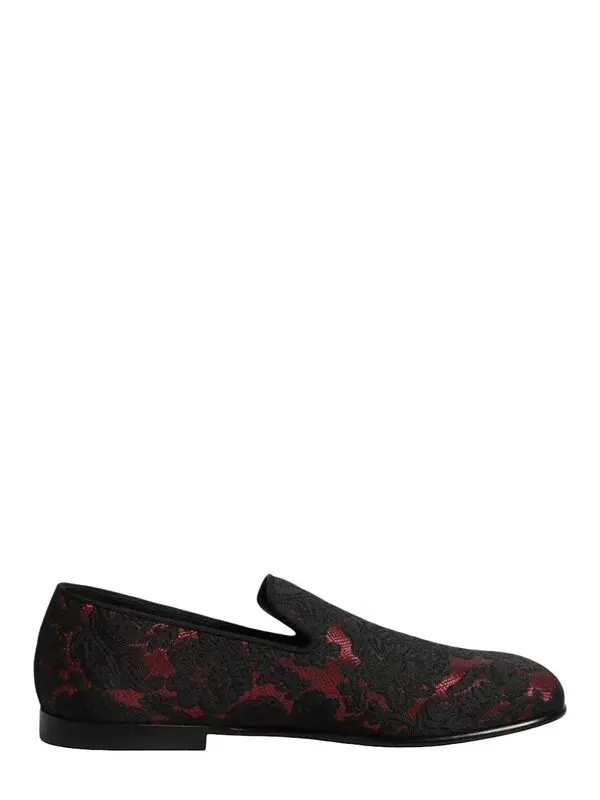 Dolce & Gabbana Jacquard Loafers - Black