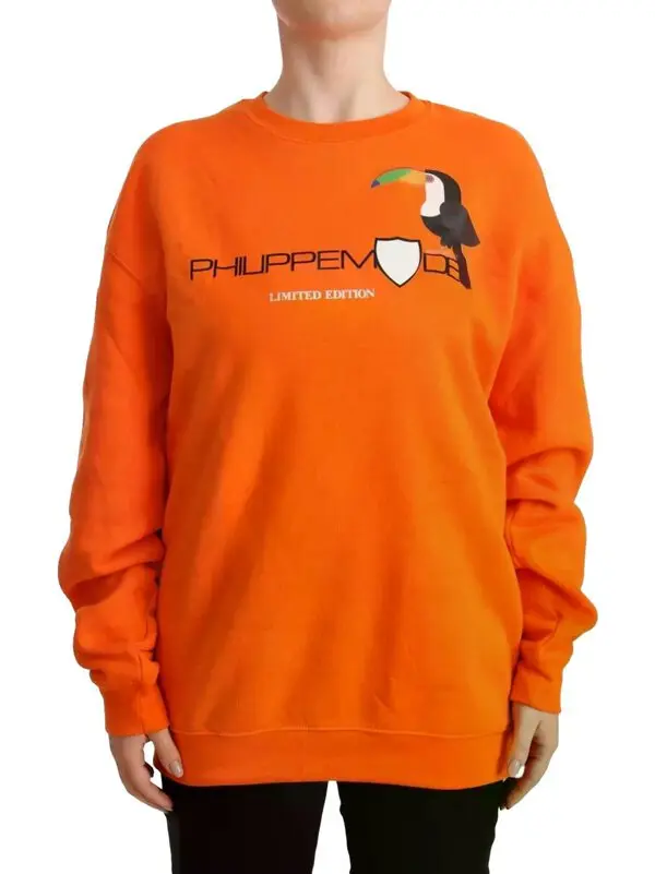 Philippe Model Toucan Print Crew Neck Sweater - Orange