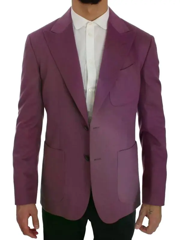 Dolce & Gabbana Peaked-lapel Patch-pocket Blazer - Purple
