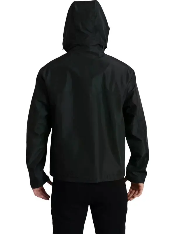 Dolce & Gabbana Logo Plaque Hooded Jacket - Black