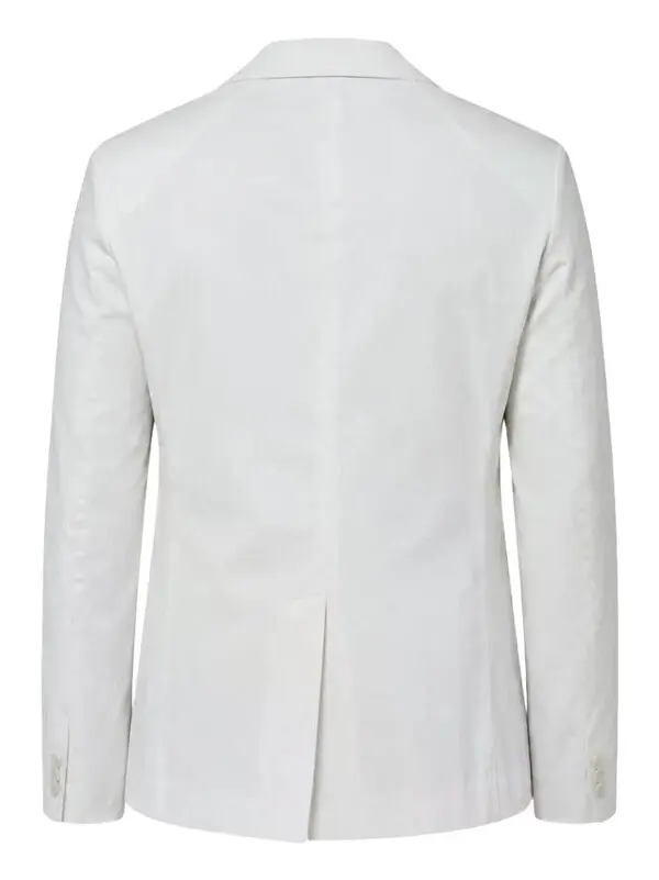 DONDUP Single-breasted Notched-lapel Blazer - White