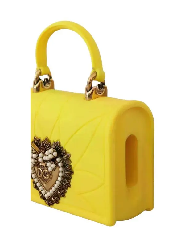 Dolce & Gabbana Gold-tone Buckle Belt With Devotion Heart Charm - Red