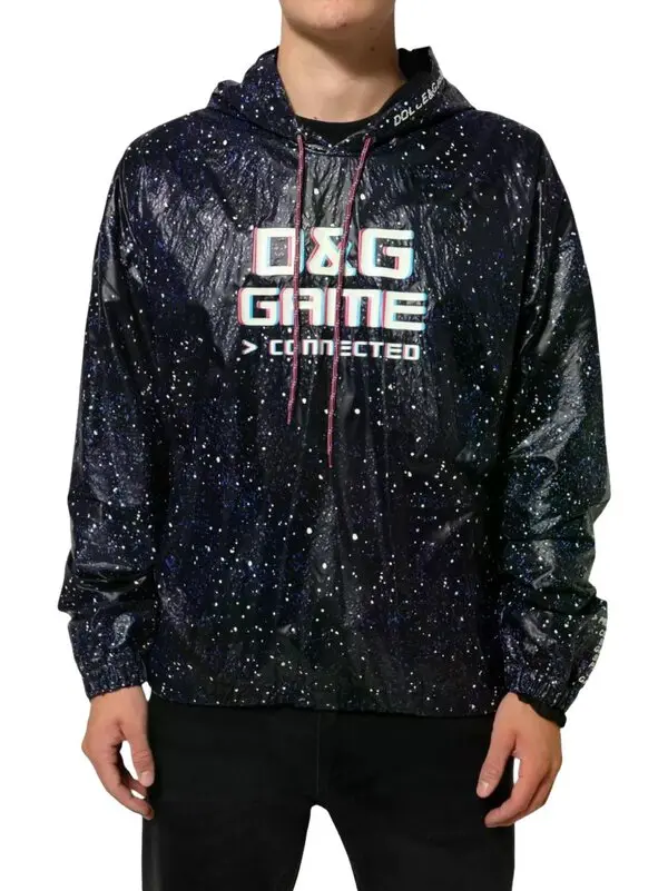 Dolce & Gabbana Graphic Print Hoodie - Blue
